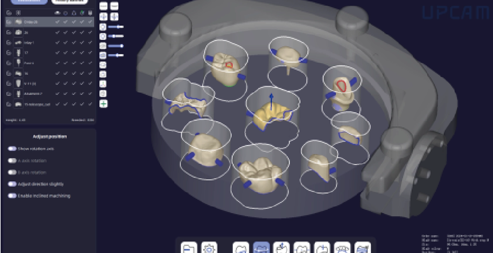 UPCAM | Smart Dental CAM Nesting Software by UP3D